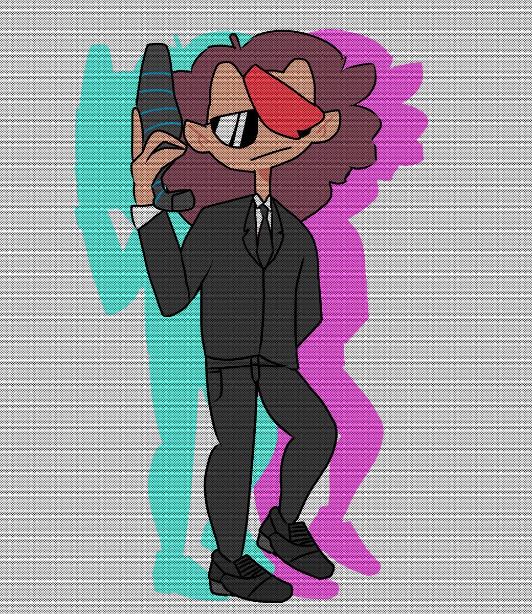 「made a lil thing for @alolynoodle 」|bleg side acc :pog:のイラスト