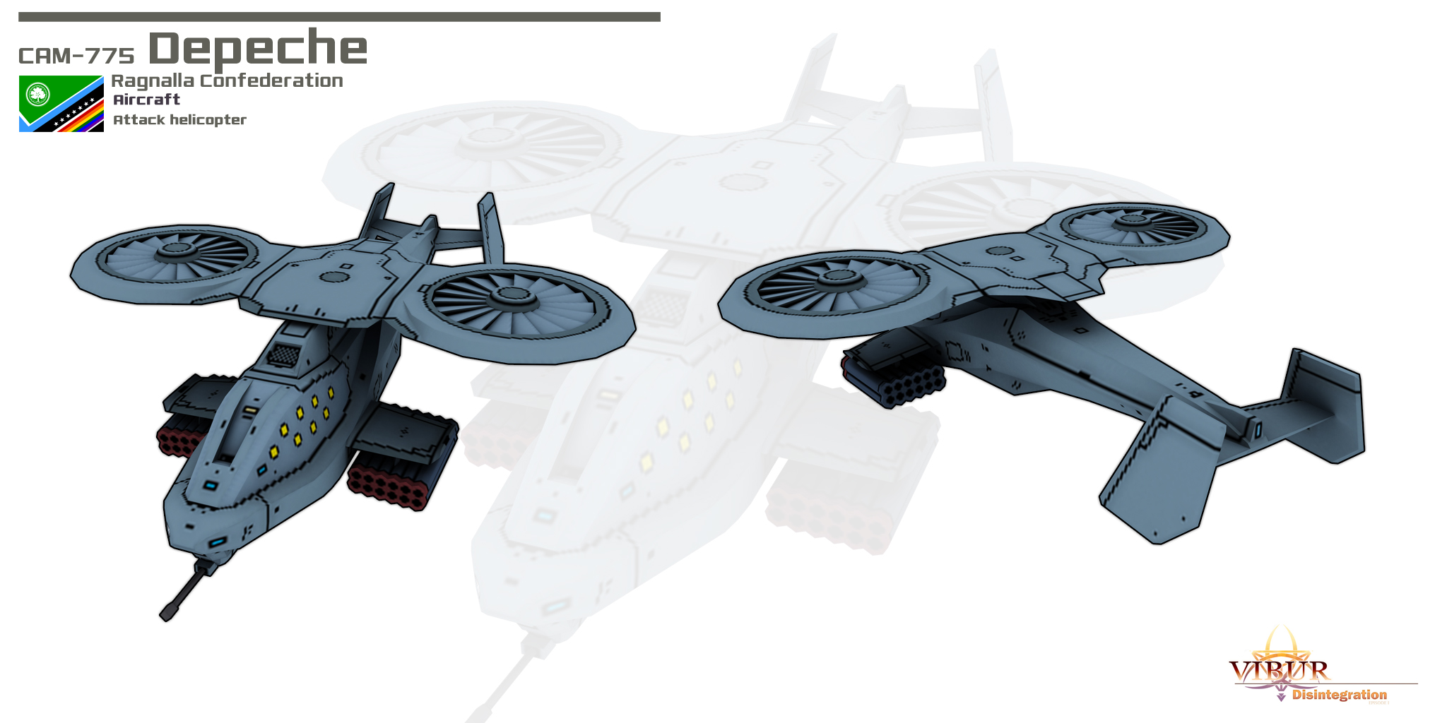 Sci Fi Attack Helicopter