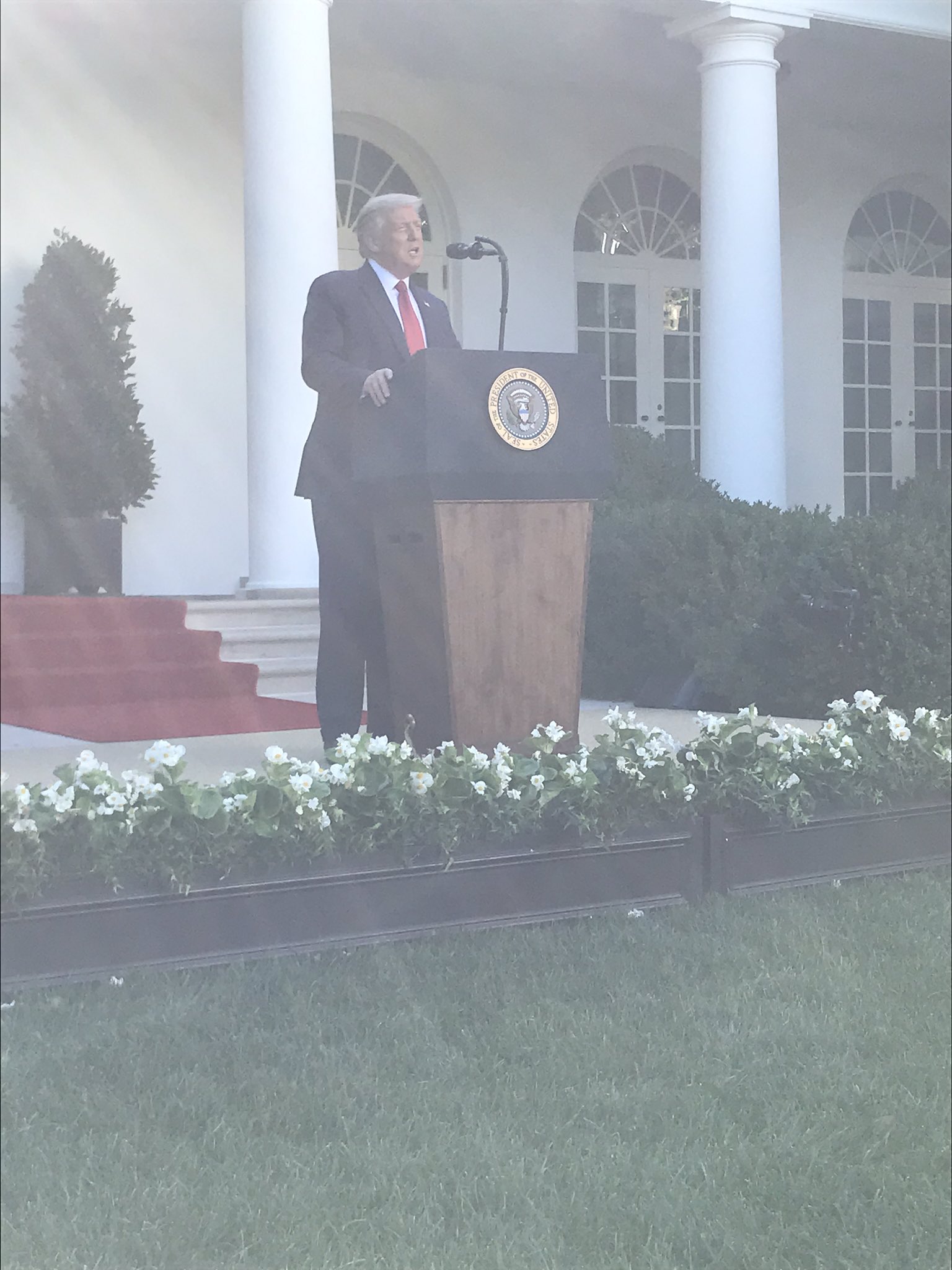 White House Rose Garden Speech