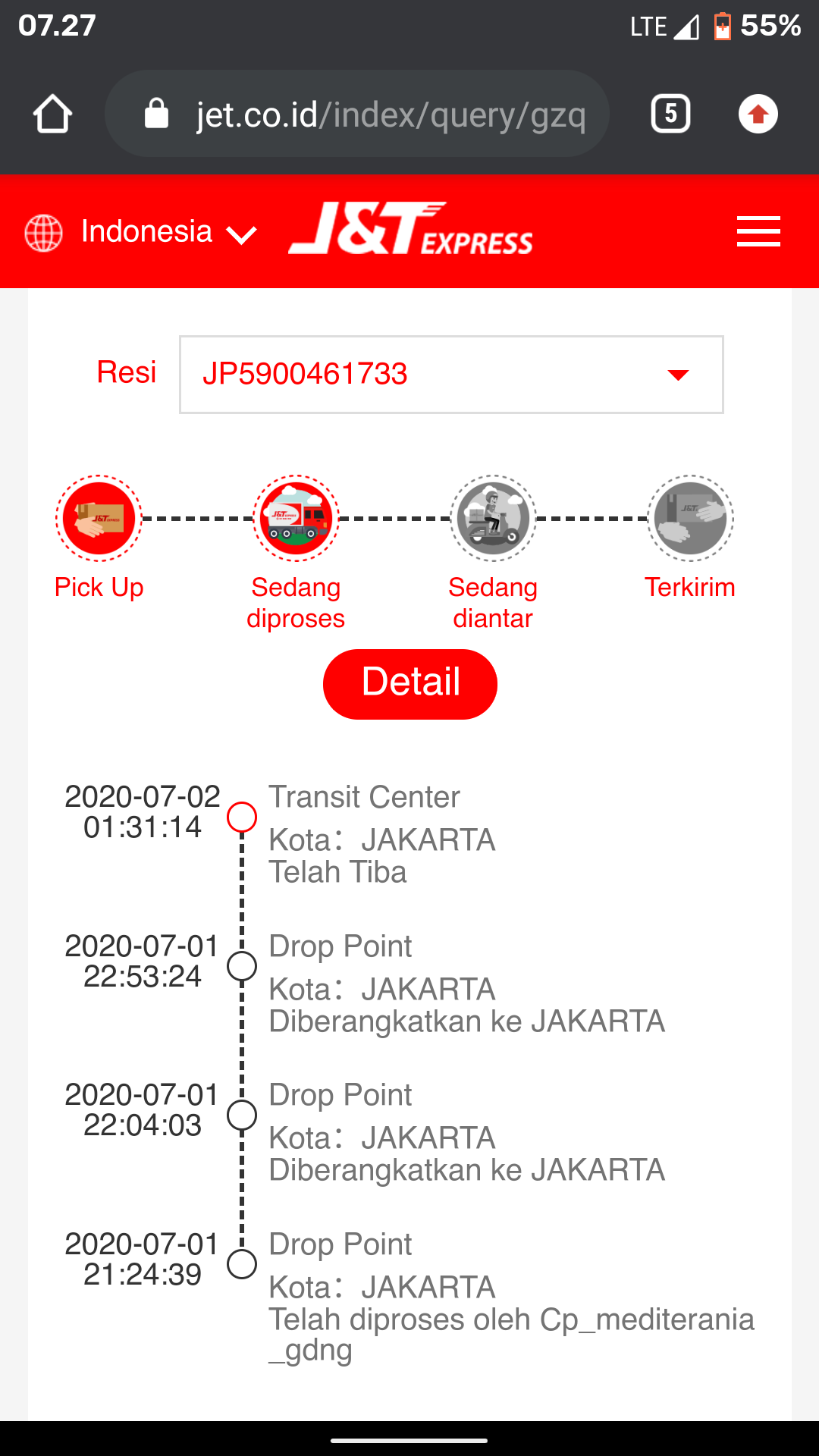 J&T Express Indonesia on Twitter: "@OriRinaldi7 halo kak, mohon maaf atas ketidaknyamanannya ...