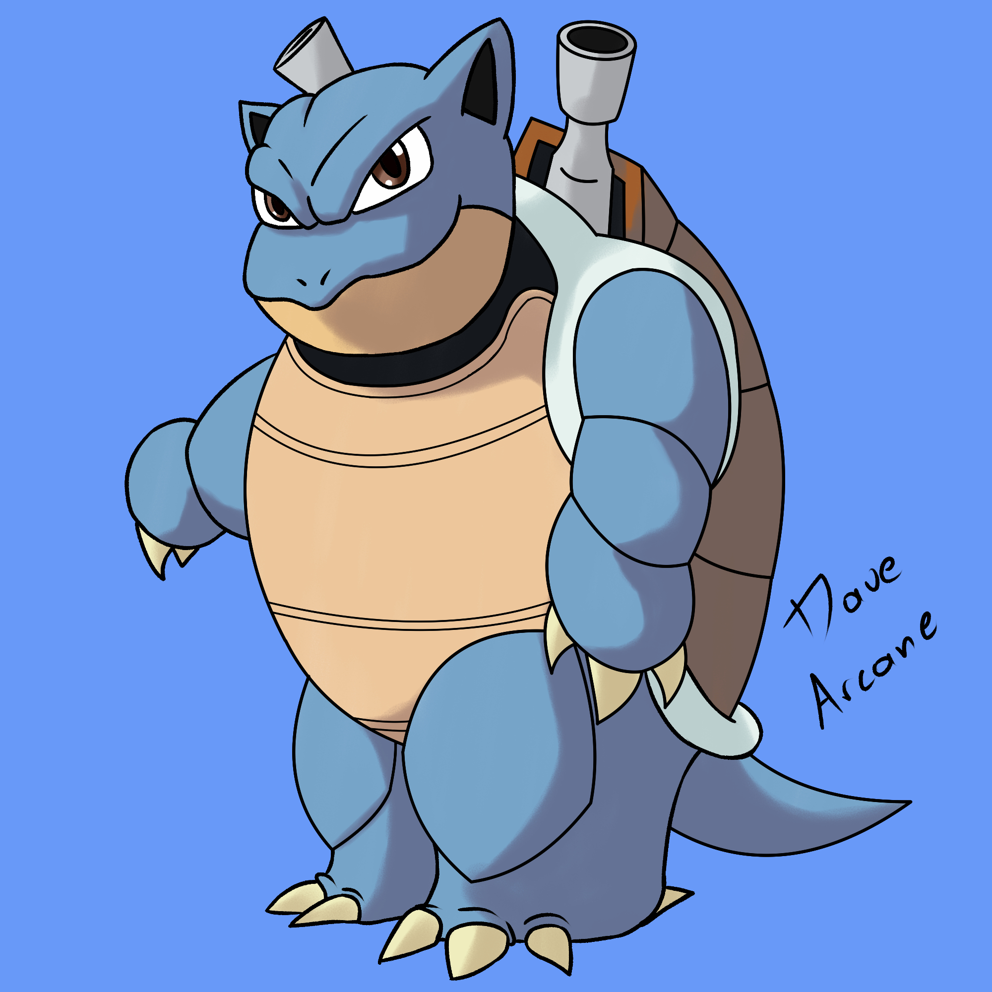 How To Draw Blastoise