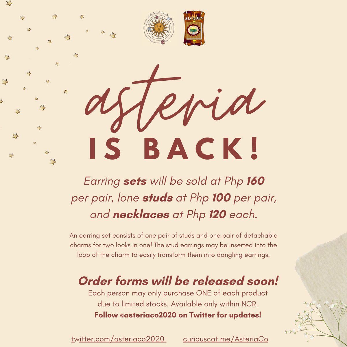 𝐚𝐬𝐭𝐞𝐫𝐢𝐚 𝐜𝐨. (@AsteriaCoPH) | Twitter