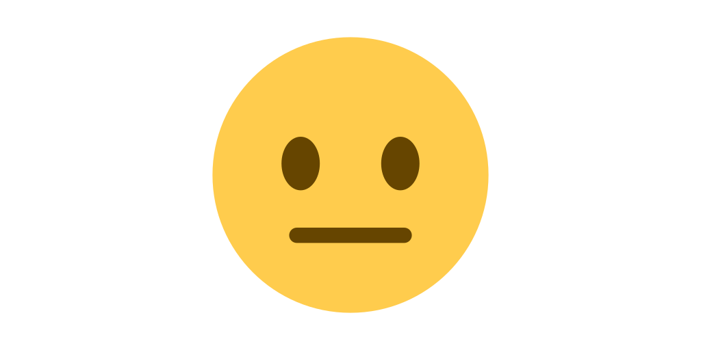 Neutral Face Emoji