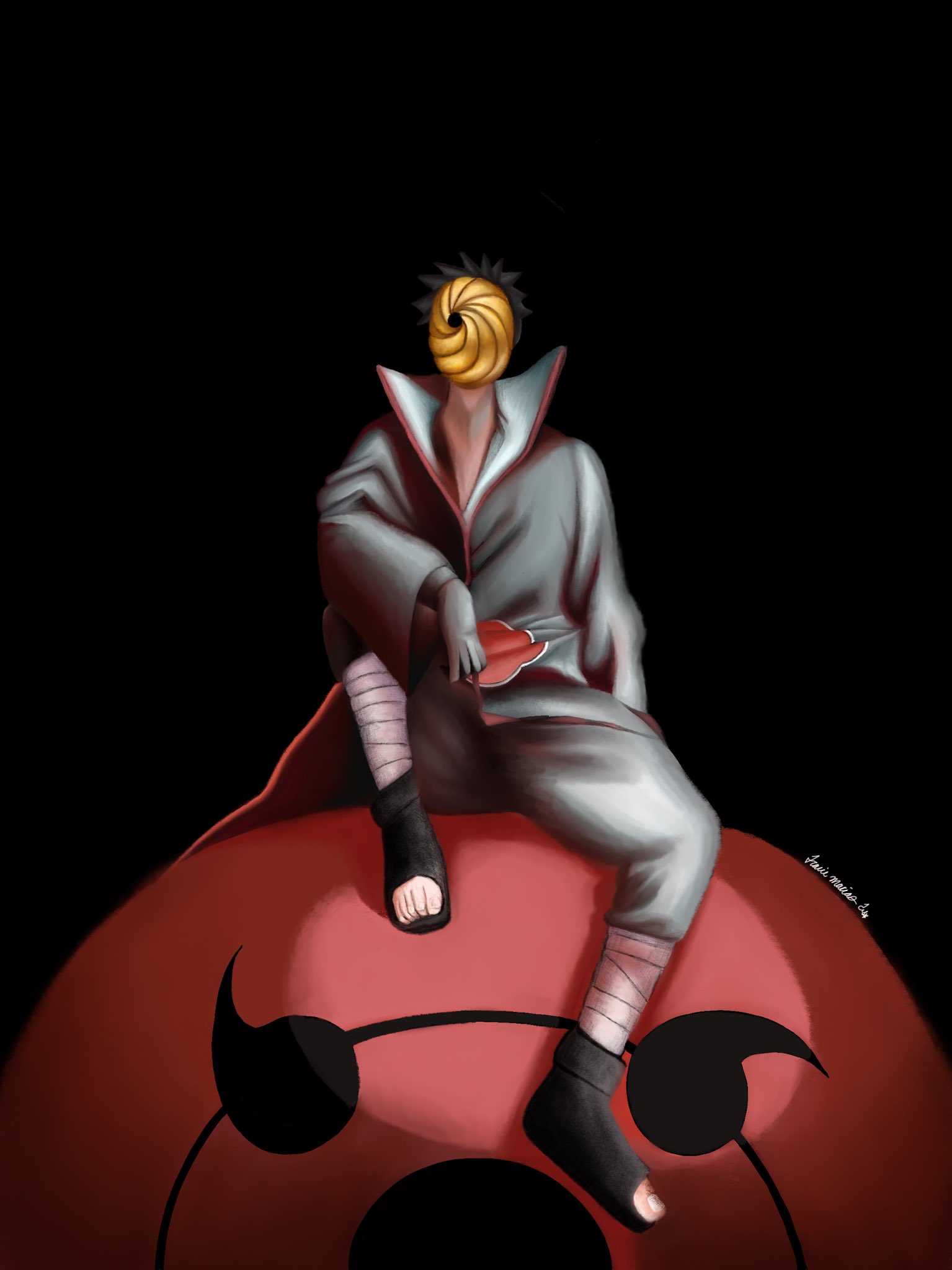 How To Draw Tobi Akatsuki