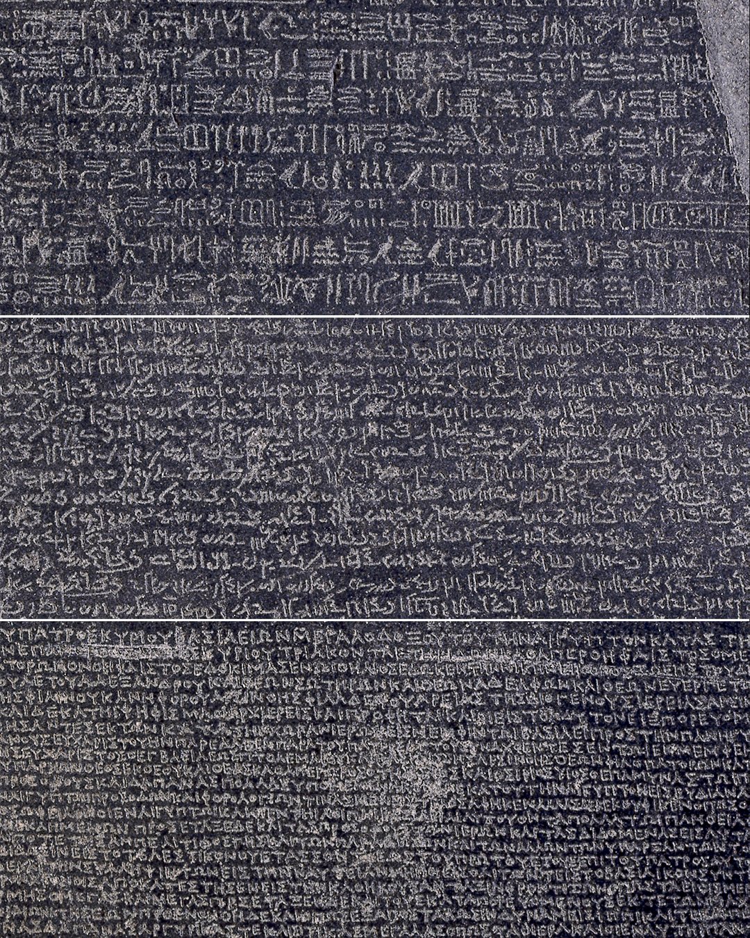 British Museum on Twitter: "The Rosetta Stone – the key to deciphering ...