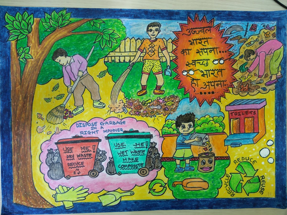Swachh Bharat Drawing