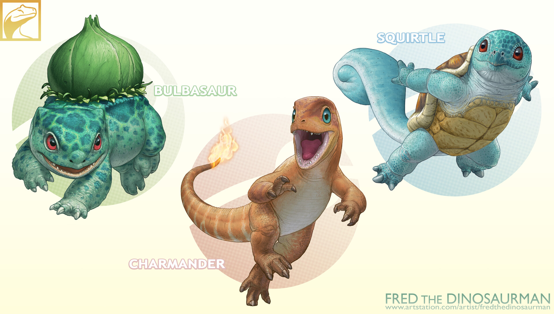 Realistic Dinosaur Pokemon