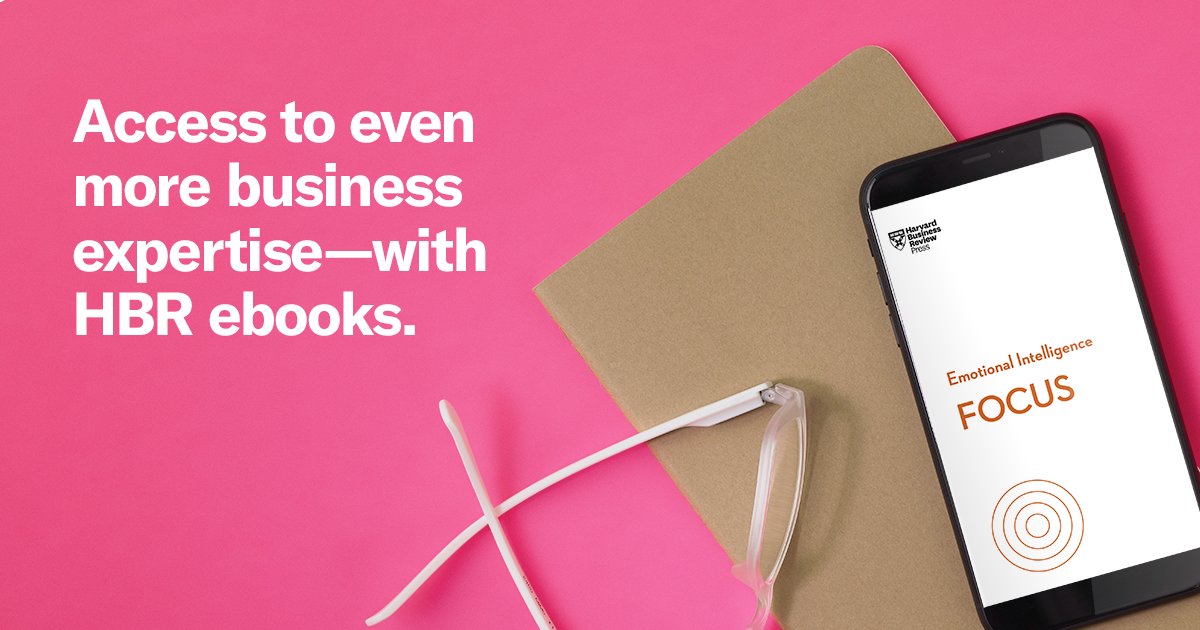 How about something longer than an article? Subscribe to HBR and get 4 ...