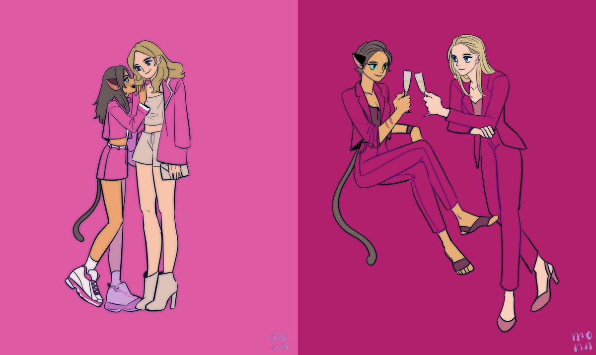 「lesbian flag outfit #catradora #SheRa 」|🦦monn🍣もんꪔ̤̮のイラスト