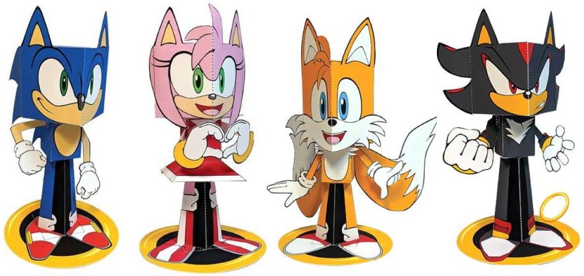 Papercraft Sonic
