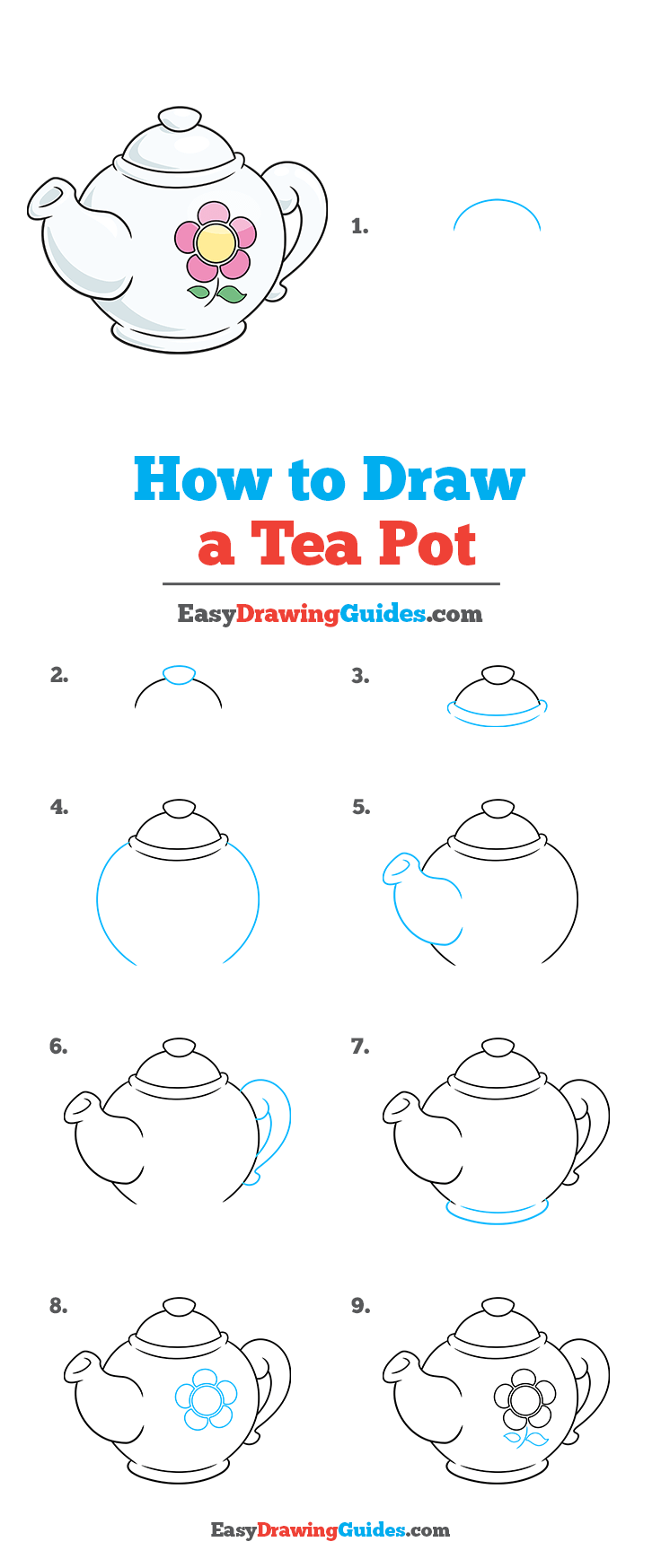 Easy To Draw Teapots