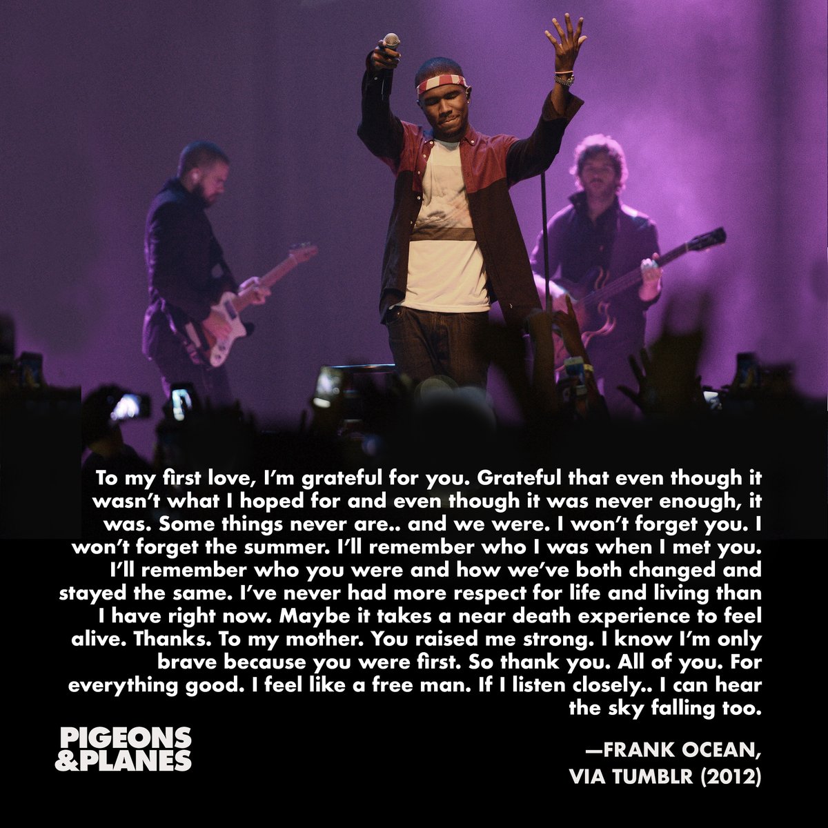 Frank Ocean Tumblr Letter