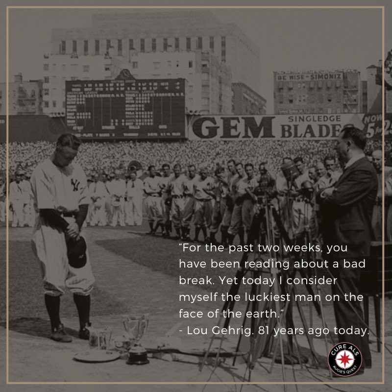 Lou Gehrig Speech Poster