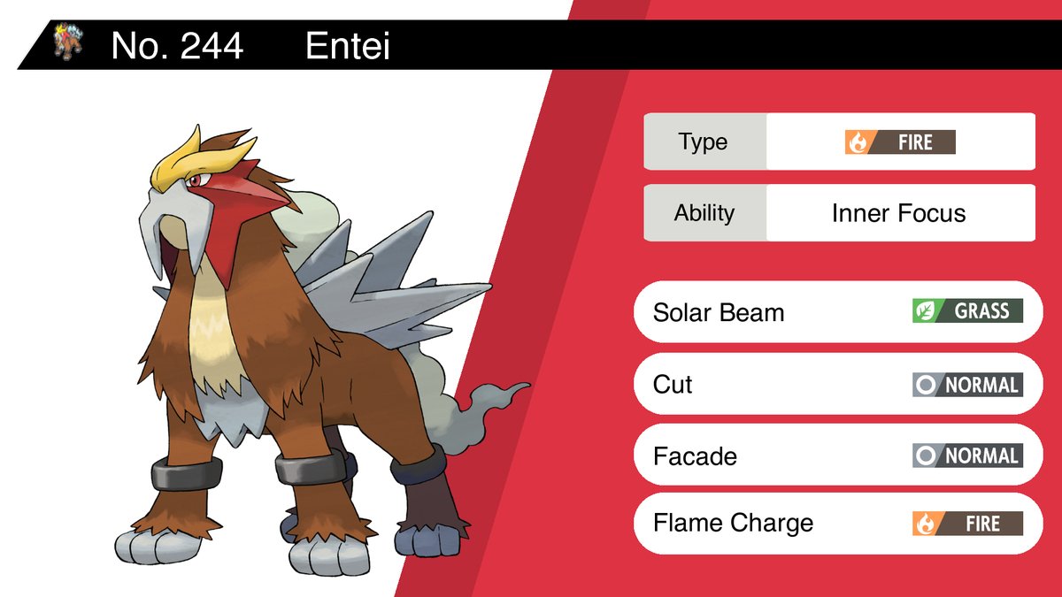 Pokemon Entei Type