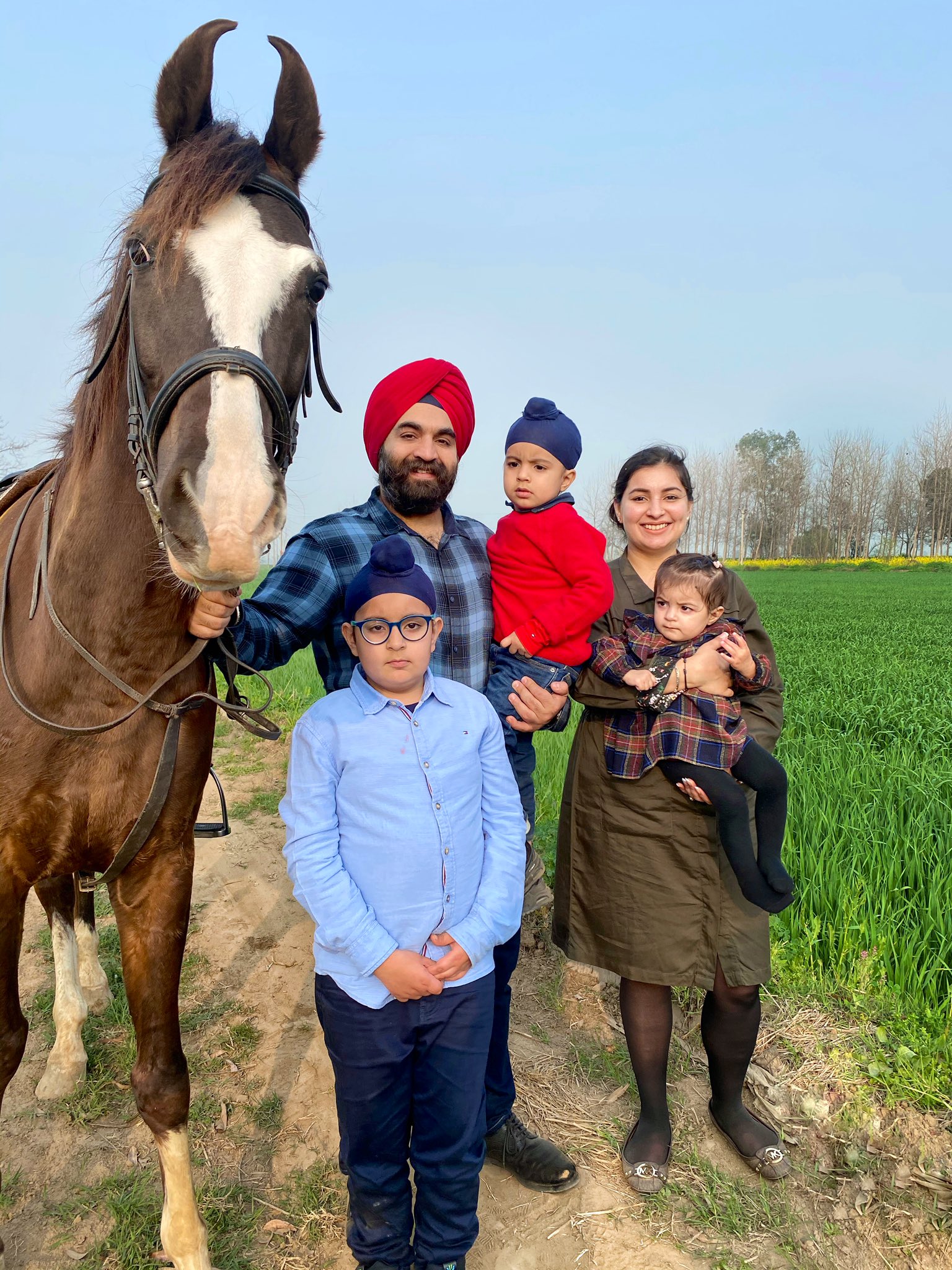 Guru Gobind Singh Ji Blue Horse