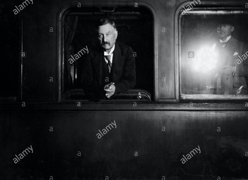 July 1920 - Newly-elected German Chancellor Konstantin Fehrenbach on a ...