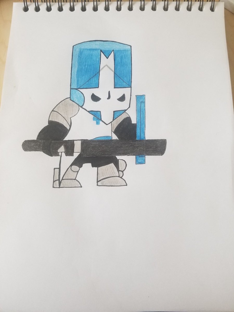 Castle Crashers Blue Knight Drawing