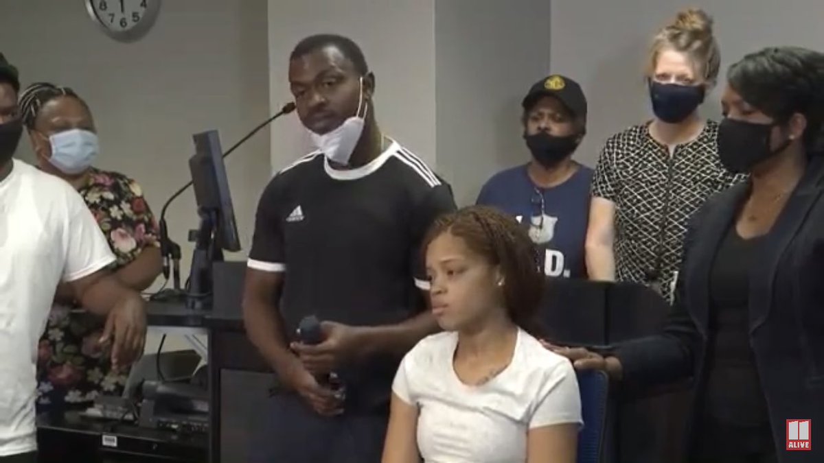 These are the parents of the 8-year-old girl who was killed last night ...