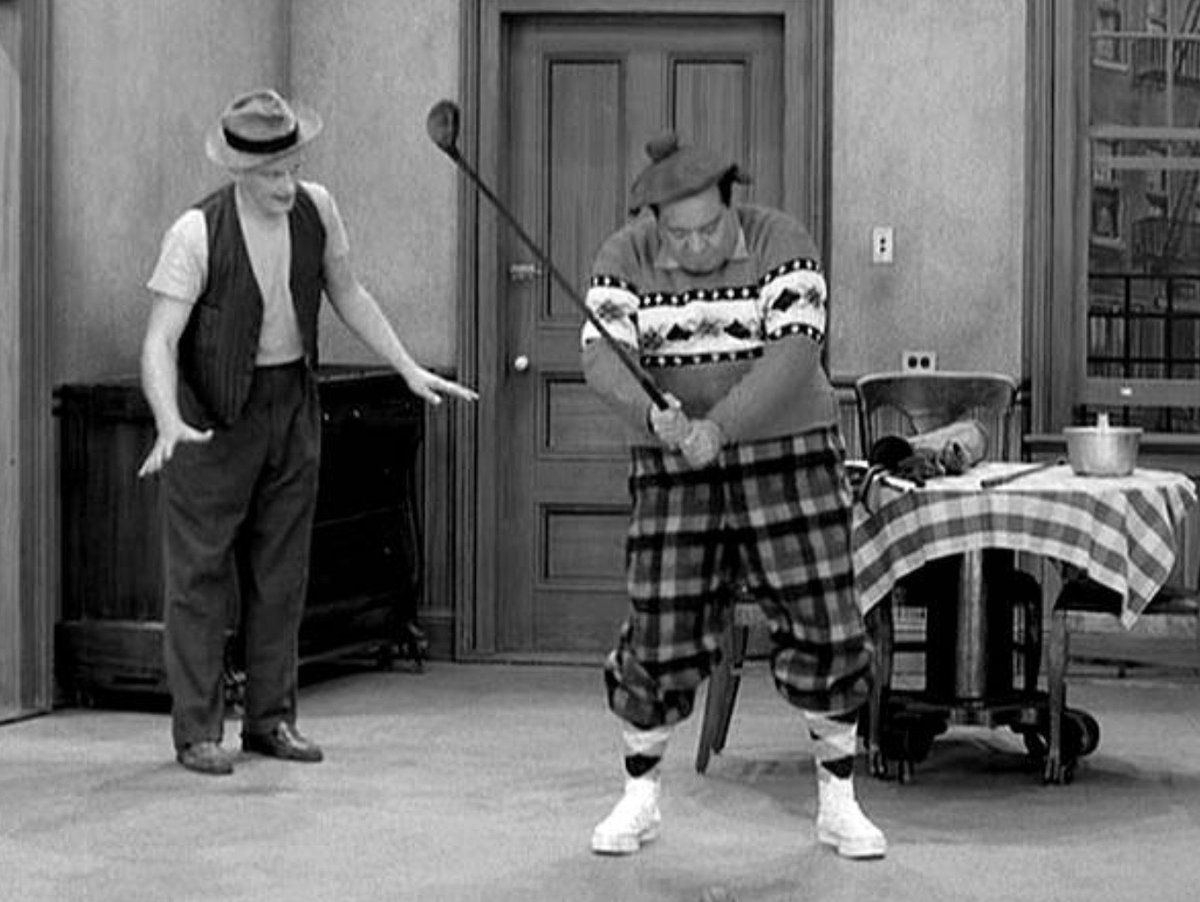 Before Nixon, Jackie Gleason swung a golf club with Art Carney in “The ...