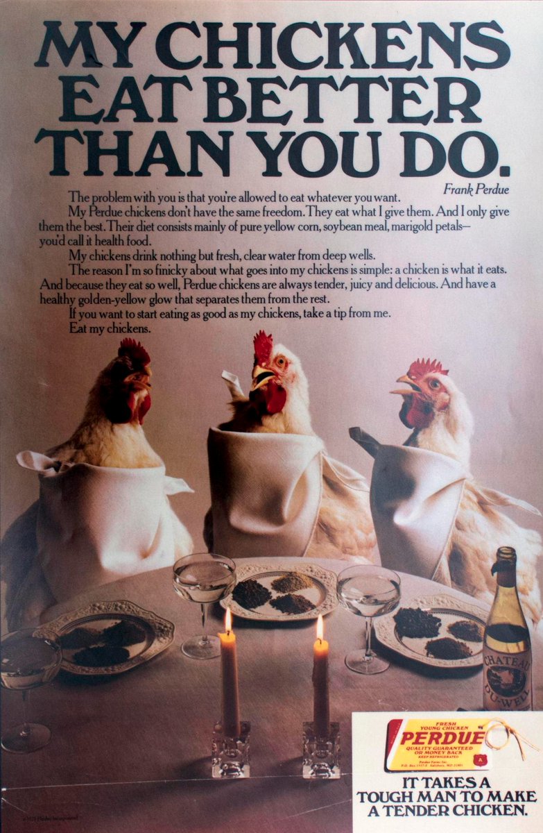 Perdue Chicken “My chickens eat better than you do” Scali, McCabe ...