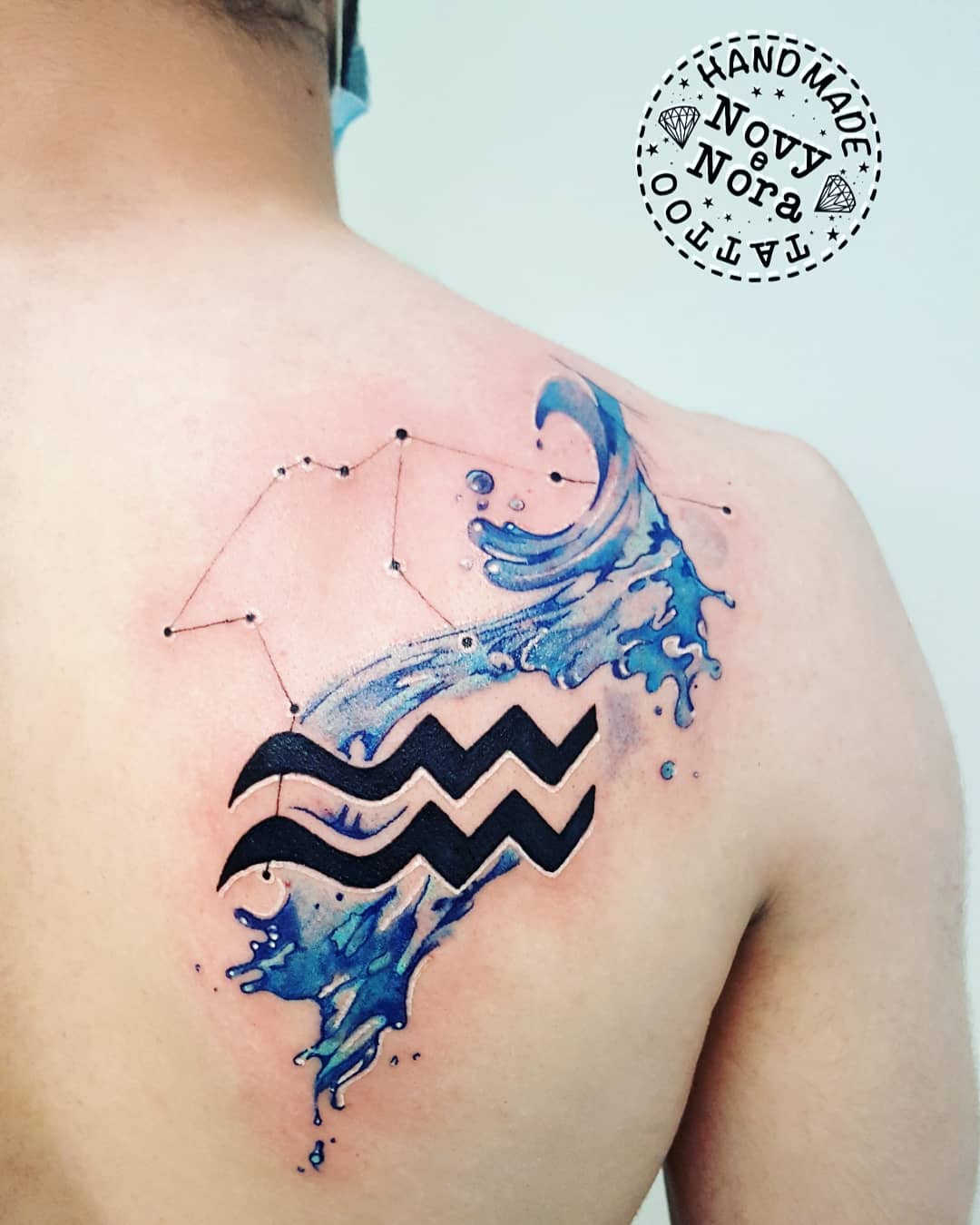 Aquarius Sign Tattoo