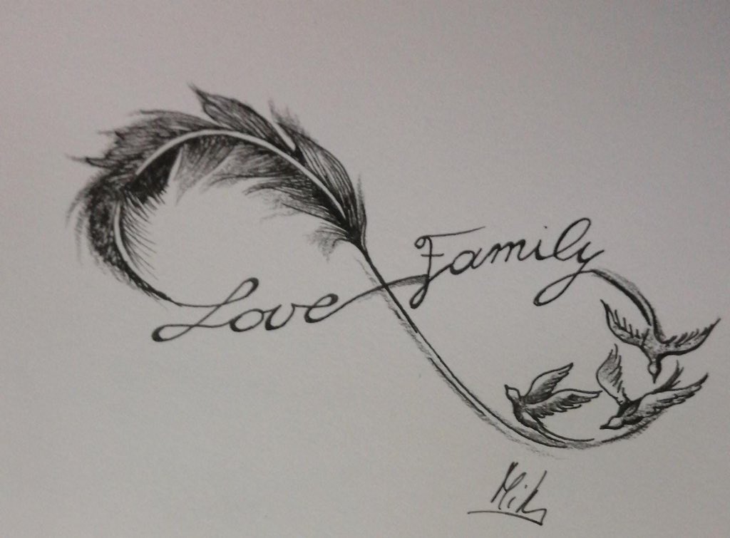 Infinity Love Family Tattoo