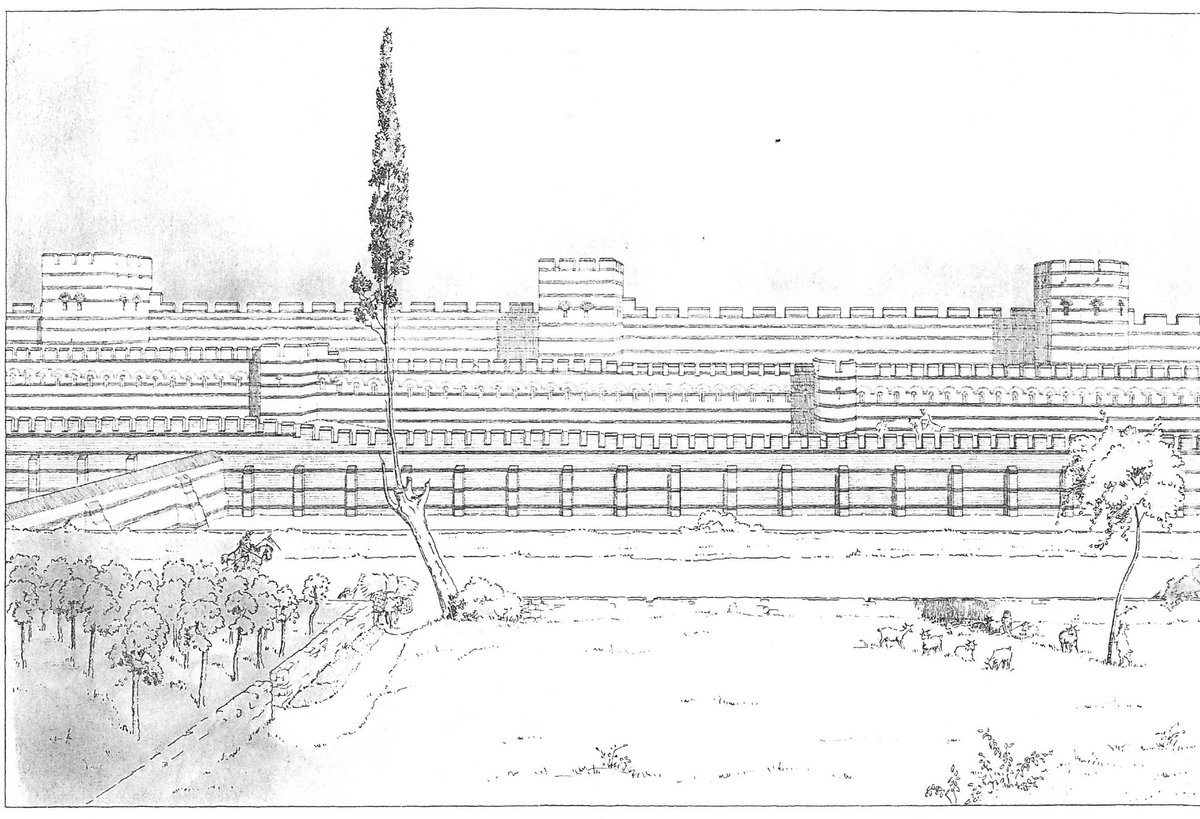Walls Of Constantinople Drawing