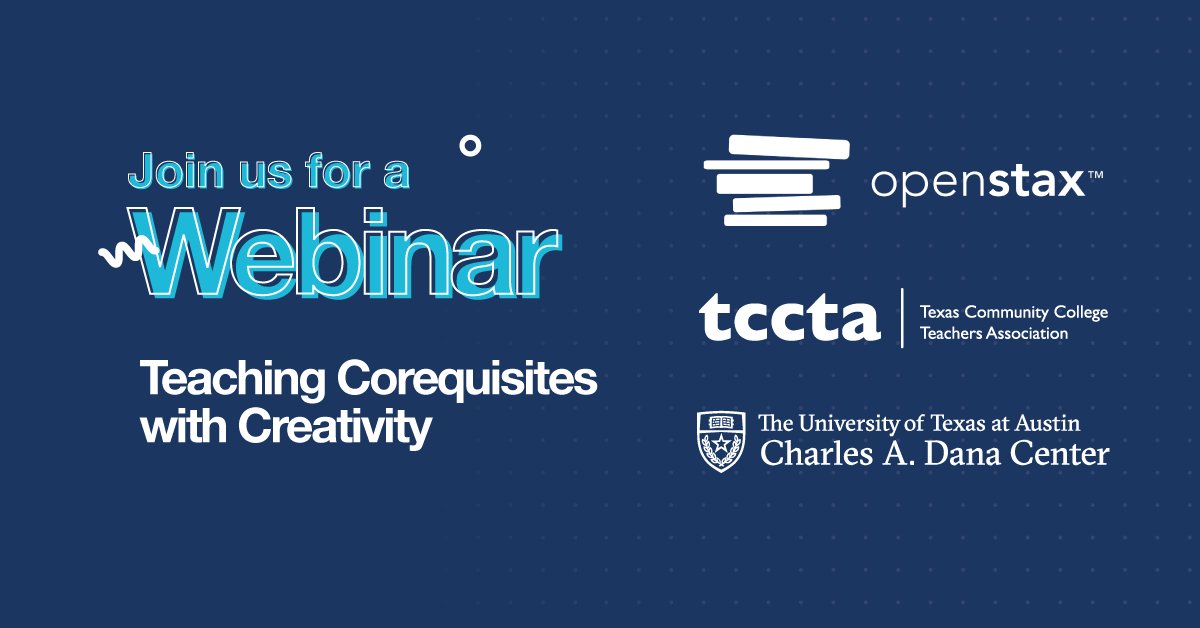 OpenStax on Twitter: "Hey Texas #communitycollege educators! Don’t forget to join OpenStax, the ...