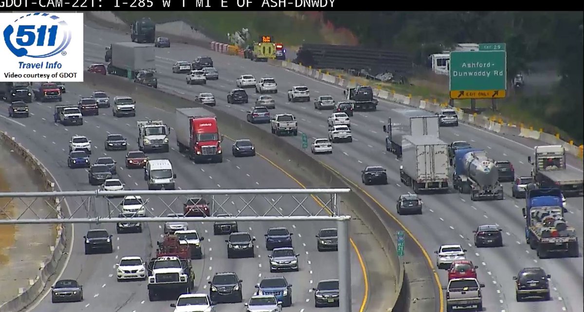 Crash Cleared on I-285/wb (Outer Loop) at Ashford Dunwoody Rd. (exit 29 ... Crash Cleared on I-285/wb (Outer Loop) at Ashford Dunwoody Rd. (exit 29 ...