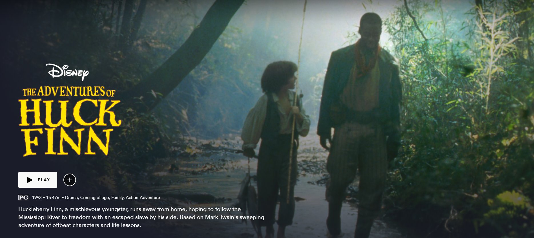 The Adventures Of Huckleberry Finn Movie Disney