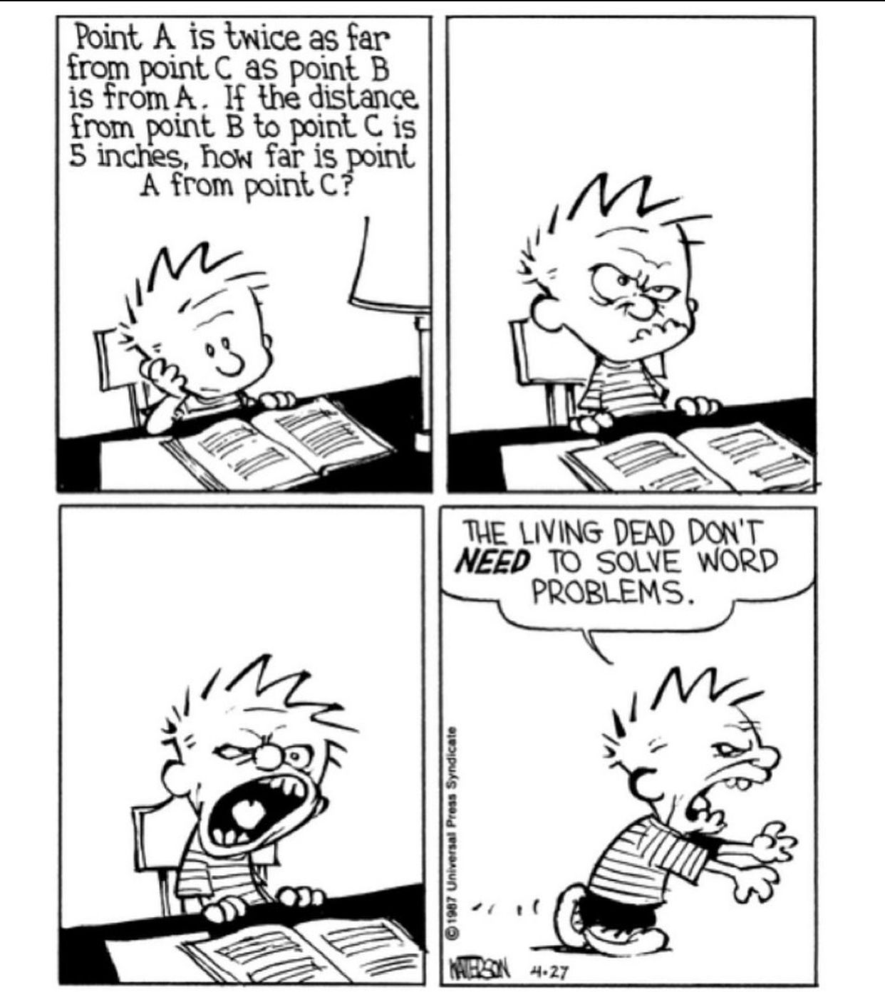 Calvin And Hobbes Math Comics