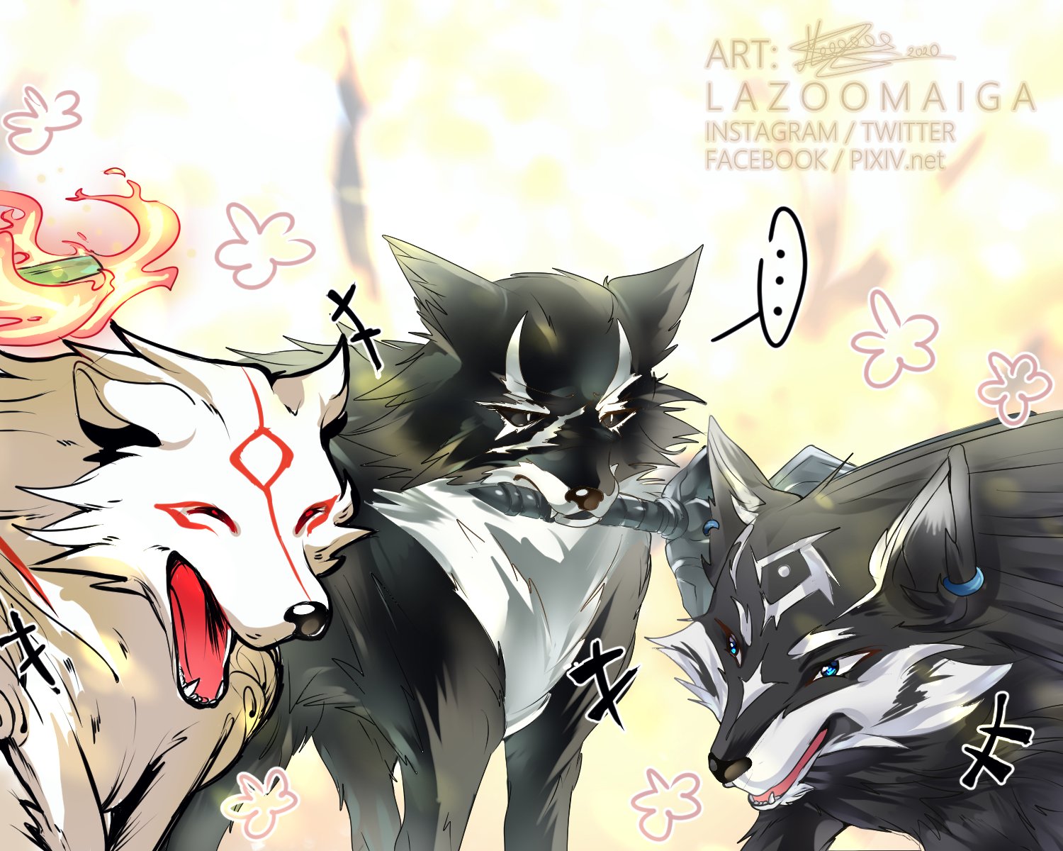 Okami And Wolf Link