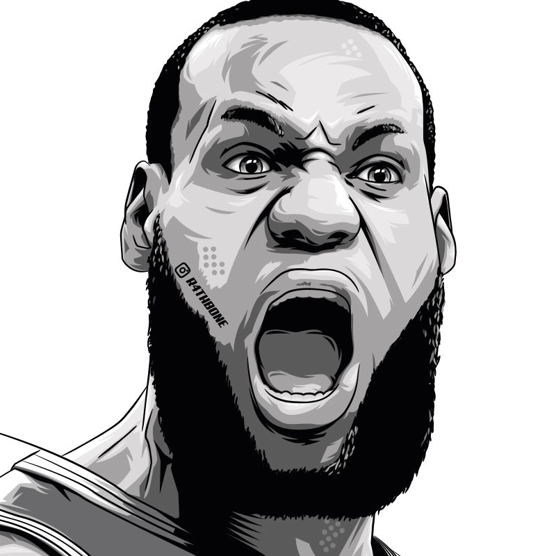 How To Draw Lebron James Face