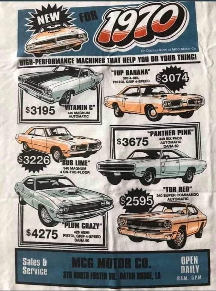 1970s Car Ads