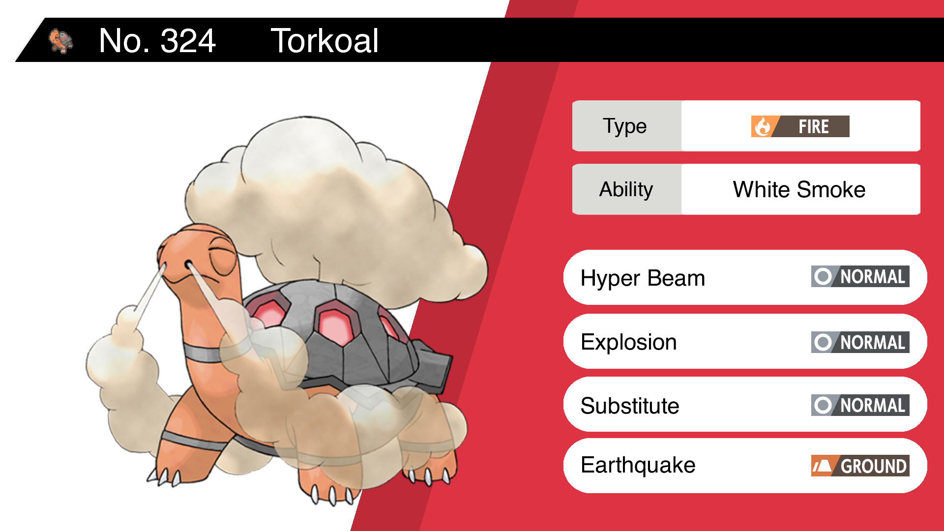Torkoal Evolution Chart