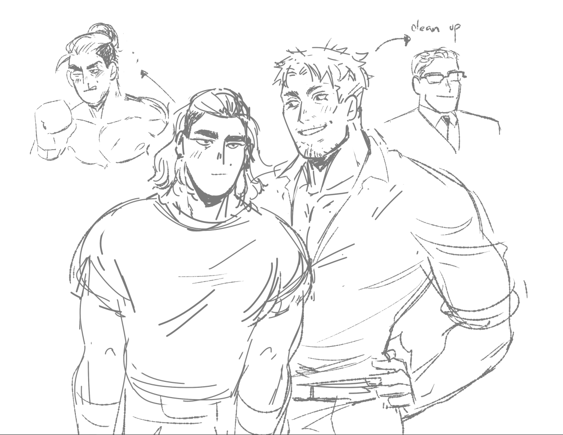 「the two ocs i have been doodling during 」|Jᴀᴅᴇ🍊💪🩸@mug orderの漫画