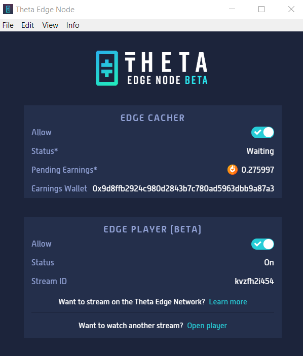 Theta Network on Twitter: "Theta Edge Node beta v1.0.82 is out! Stream IDs are no longer tied to ...
