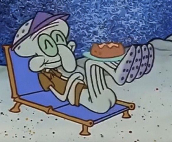 Spongebob Smiling At Squidward