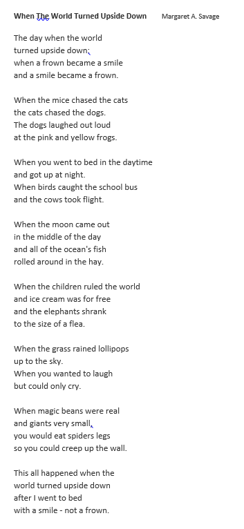 Flipped Upside Down Moon