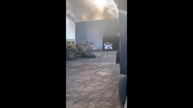 Cal fire was called out to the Rice Road Recycling and Transfer Station ...