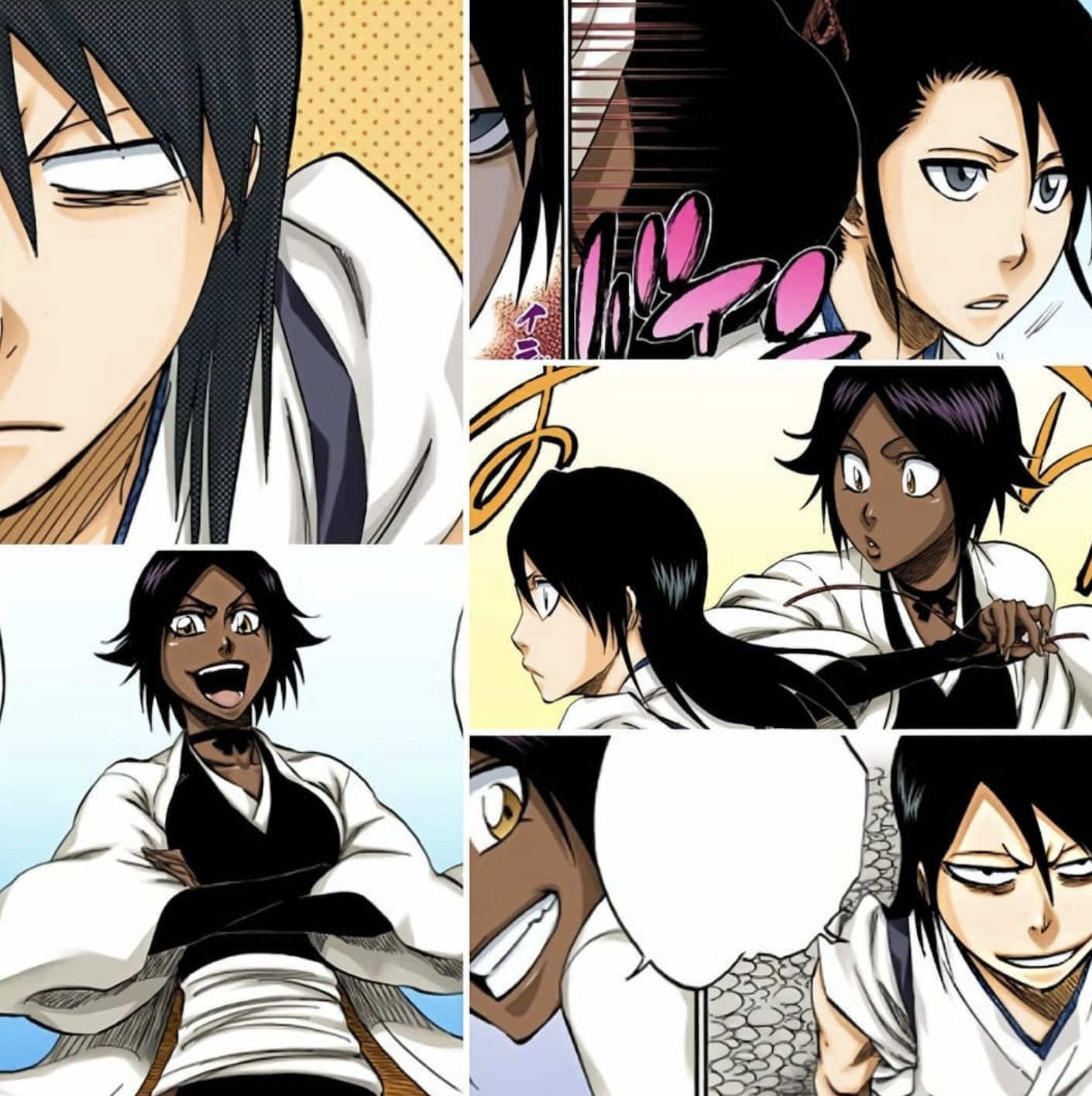 Bleach Yoruichi And Byakuya