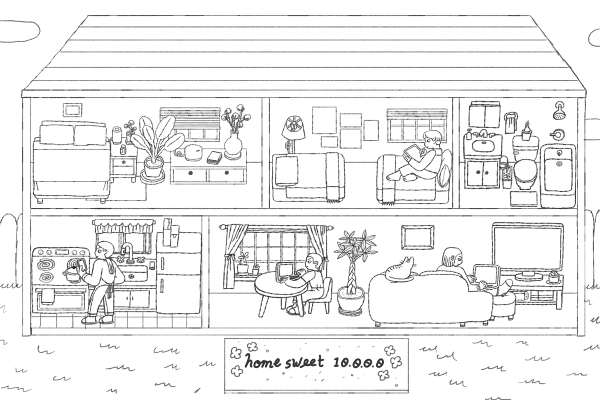 「himbo tiger goes camping and befriends everyone he is suppos」jie enの漫画