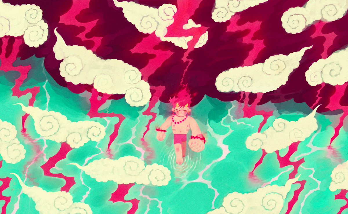 「himbo tiger goes camping and befriends everyone he is suppos」jie enの漫画