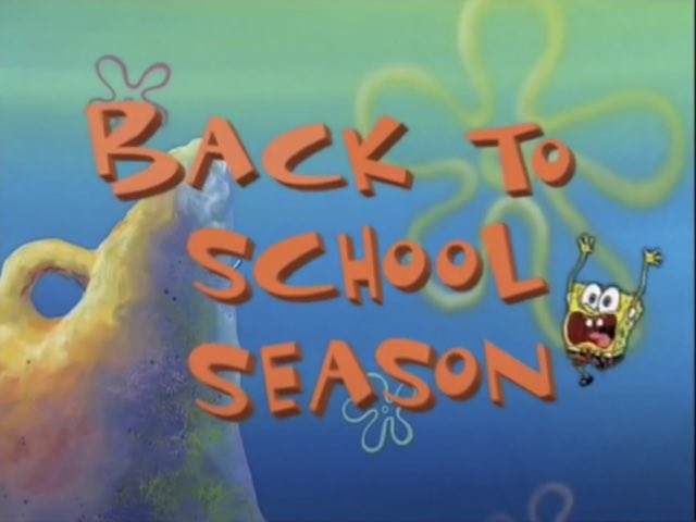 Spongebob And Patrick In School