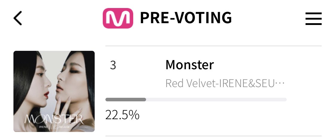 [🗳] Vote for Monster on Mwave for M Countdown. It’s currently at #3! You can sign up with 10 SNS ...