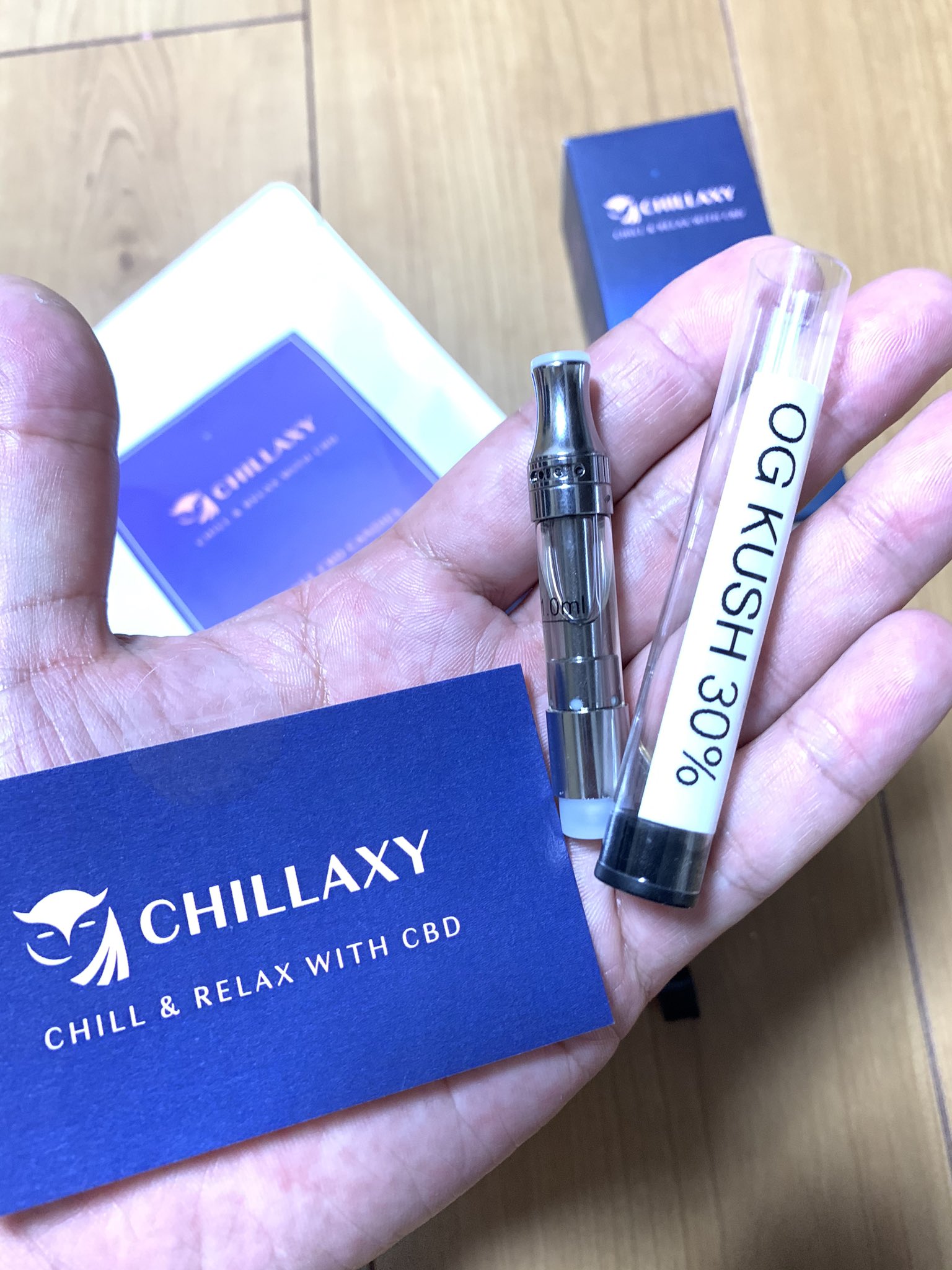 SUPO ⭐️JFVA No.90⭐️ on Twitter: "@CHILLAXY_CBD 新開発のCBDベイプリキッド 香りレビューから OG KUSH アロマみたいな良い香りです ️ ...