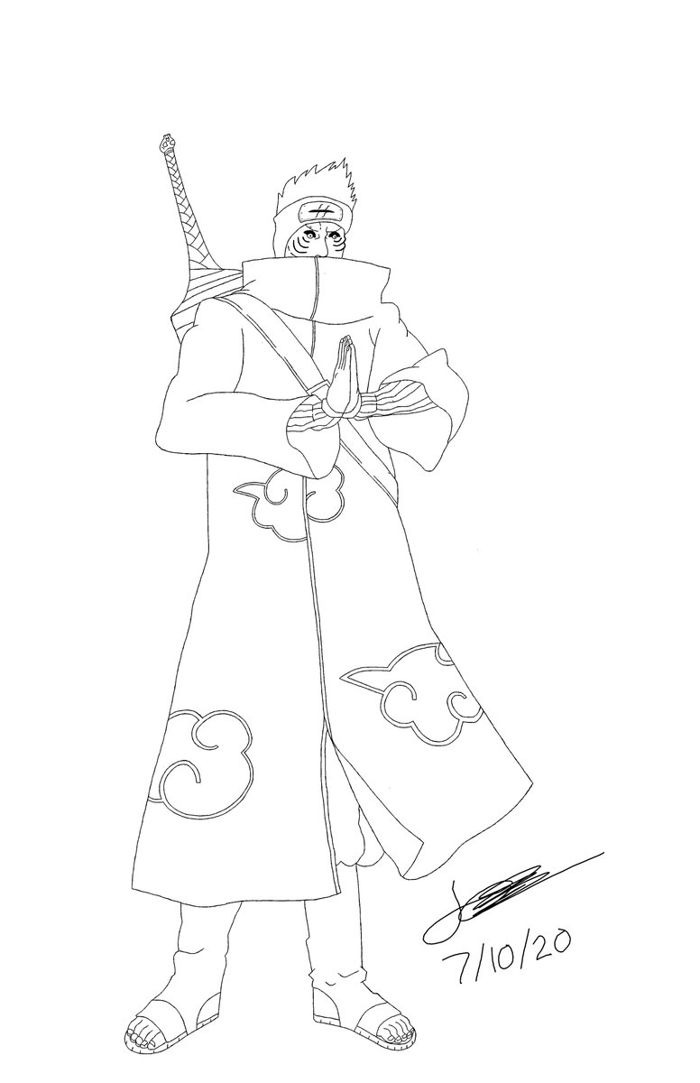 How To Draw Kisame Hoshigaki