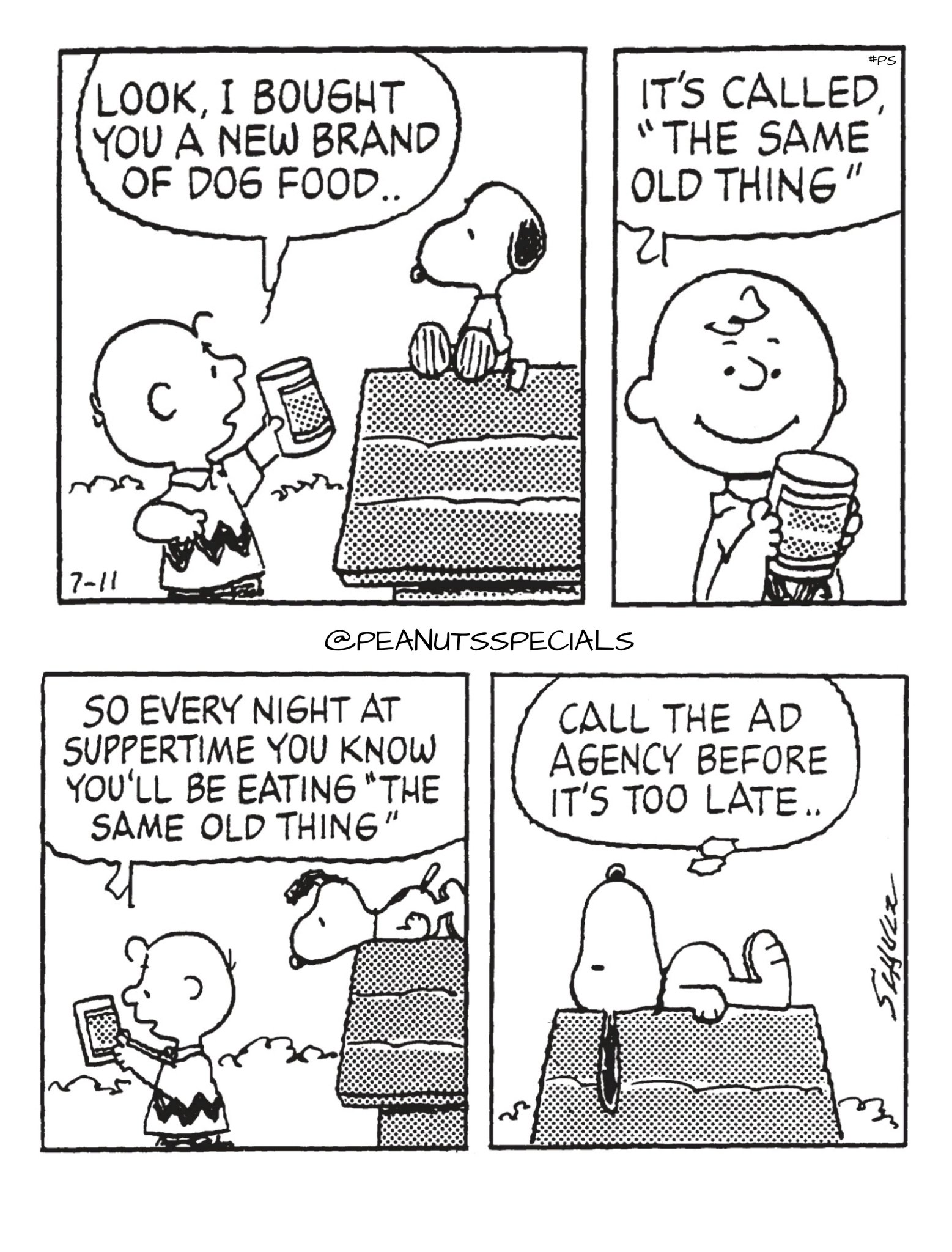 Snoopy Eating Dog Food
