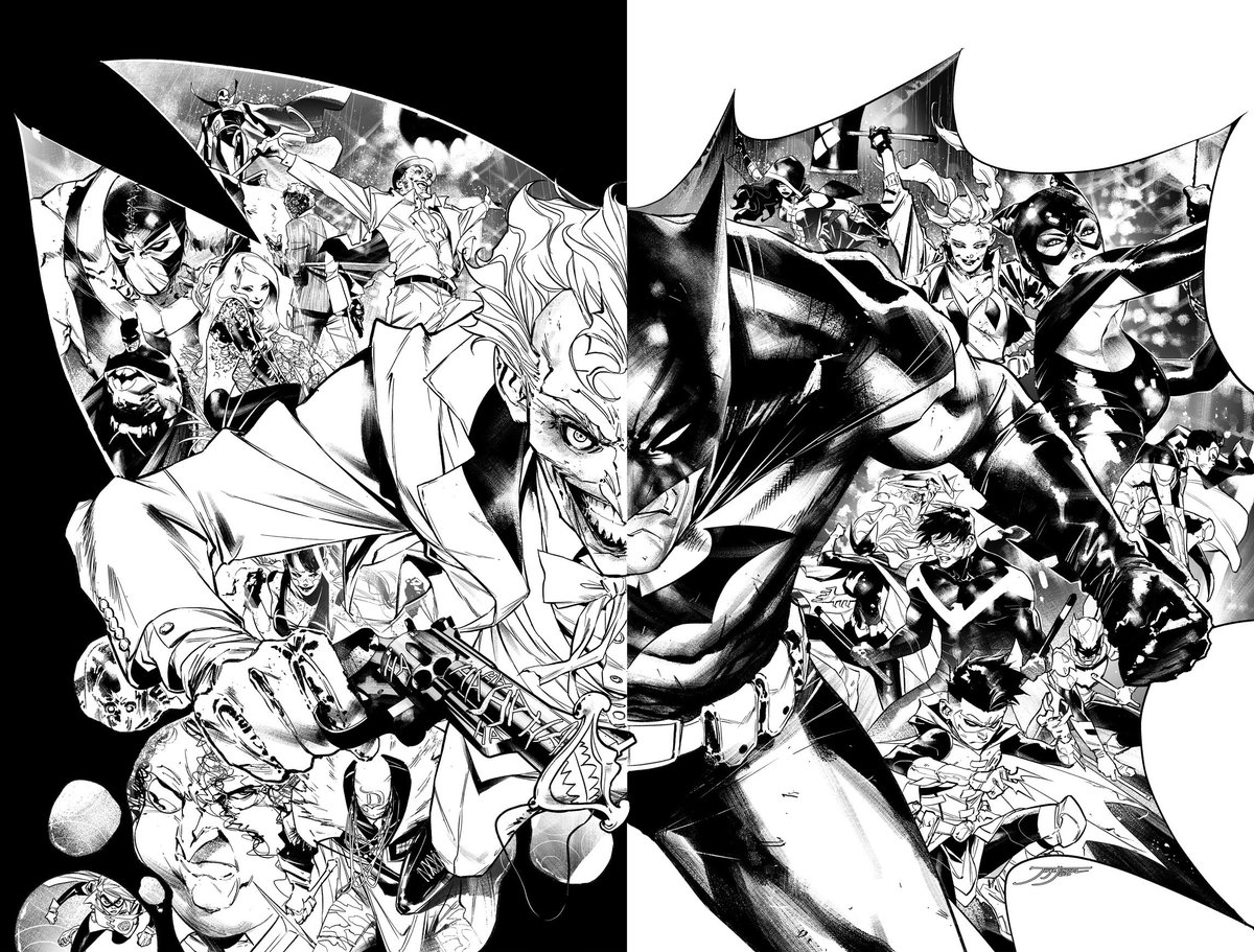 「boom! #batman #100 Black&white 」Jorge Jiménezの漫画
