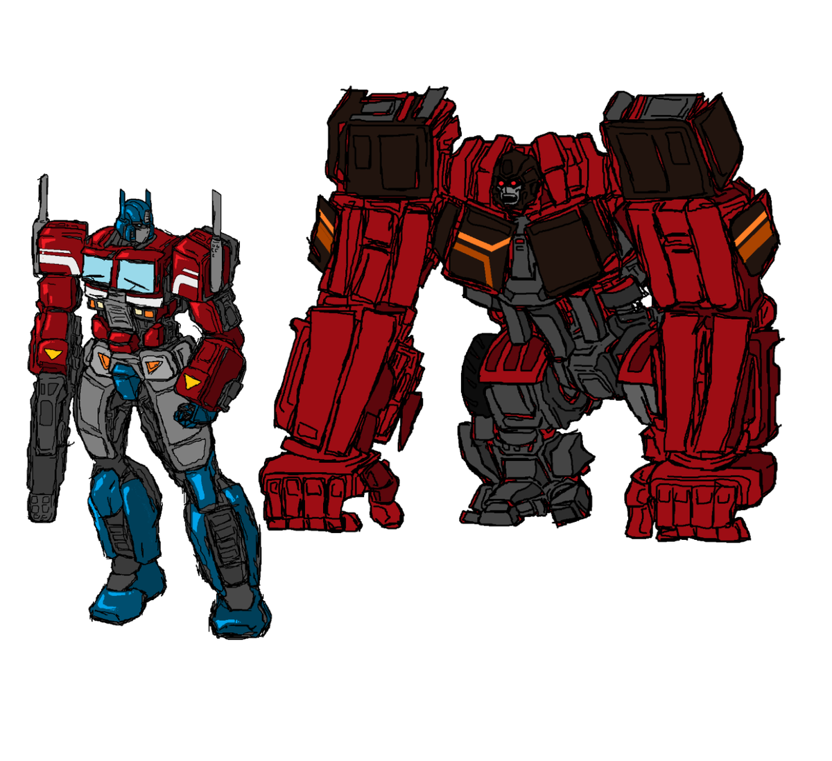 Transformers Prime Optimus Prime Vs Nemesis Prime Optimus Prime Vs